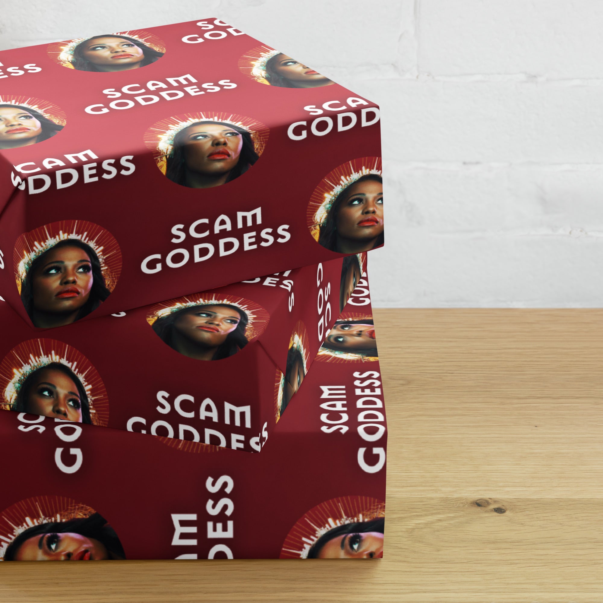 Scam Goddess: Wrapping Paper Sheets | PodSwag